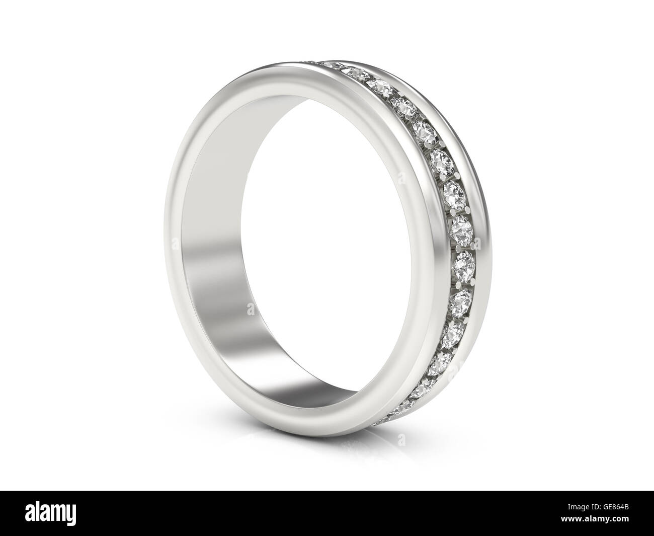 Jewelry ring on a white background Stock Photo - Alamy