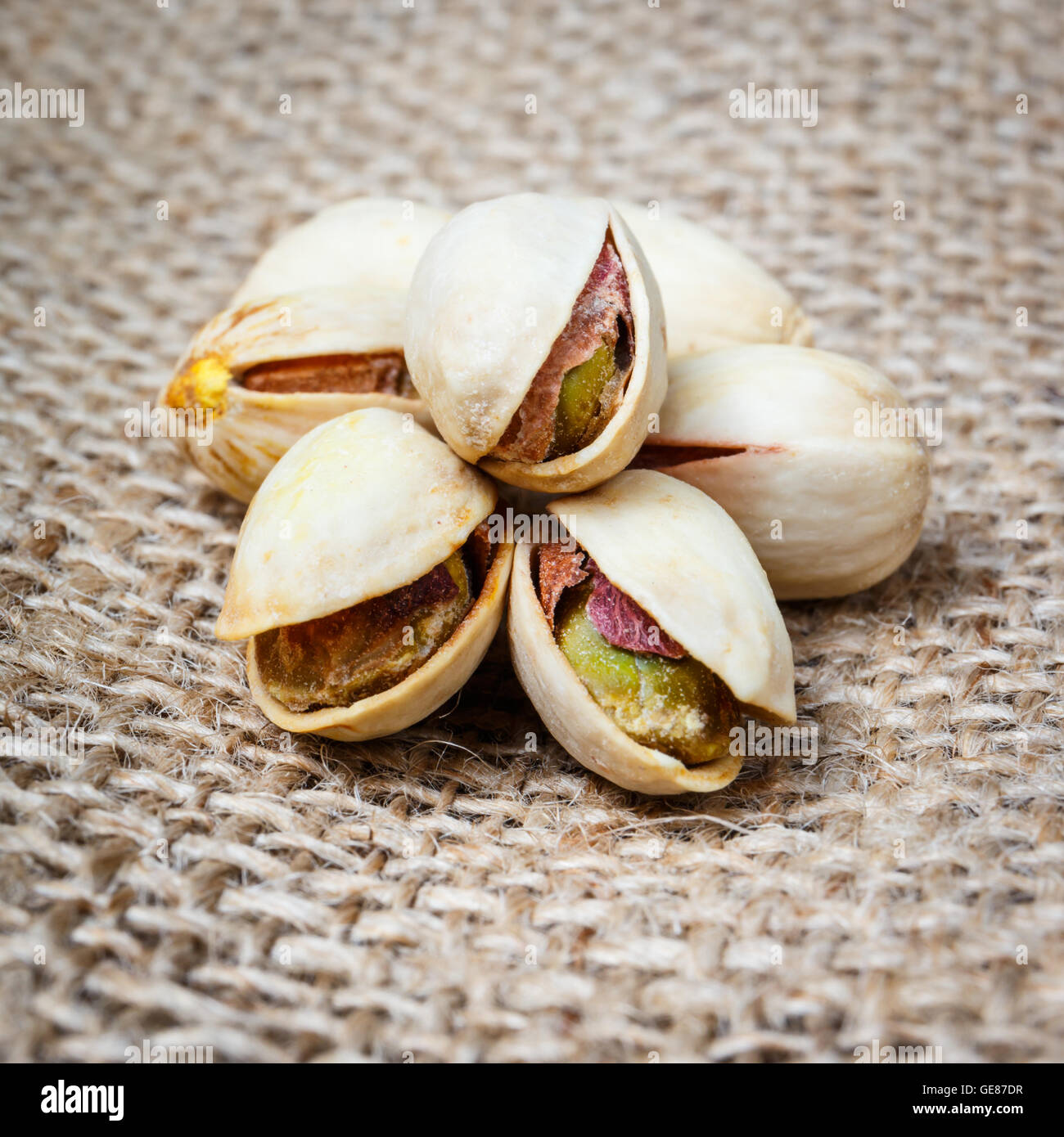 Closeup of few pistachio nuts hi-res stock photography and images - Alamy