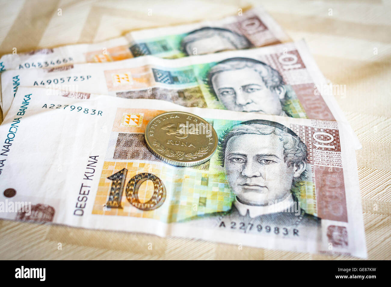 kuna, currency of Croatia Stock Photo - Alamy