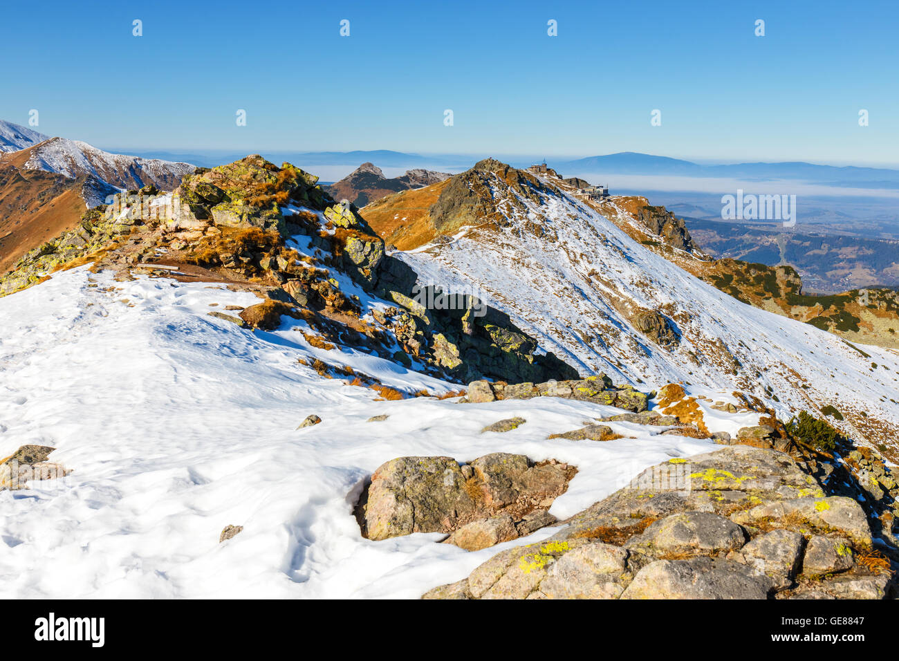 Winter view of High Tatra Mountains, Poland Stock Photo - Alamy
