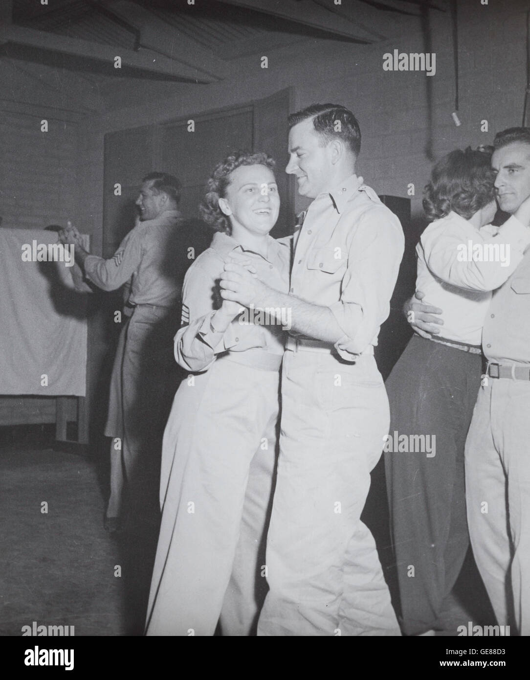 Vintage Photograph, United States soldier relaxing at Camp Huckstep ...