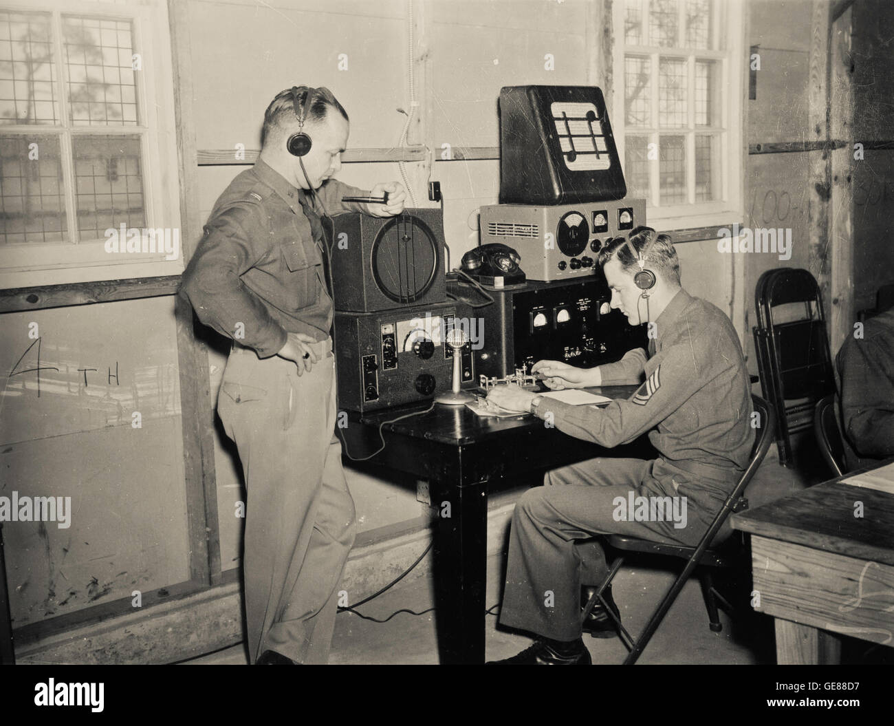 Wwii radio operator hi-res stock photography and images - Alamy
