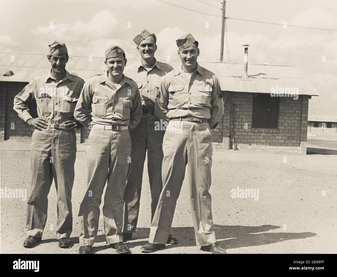 Vintage Photograph, Camp Huckstep, Egypt, World War Two, 1944 Stock ...