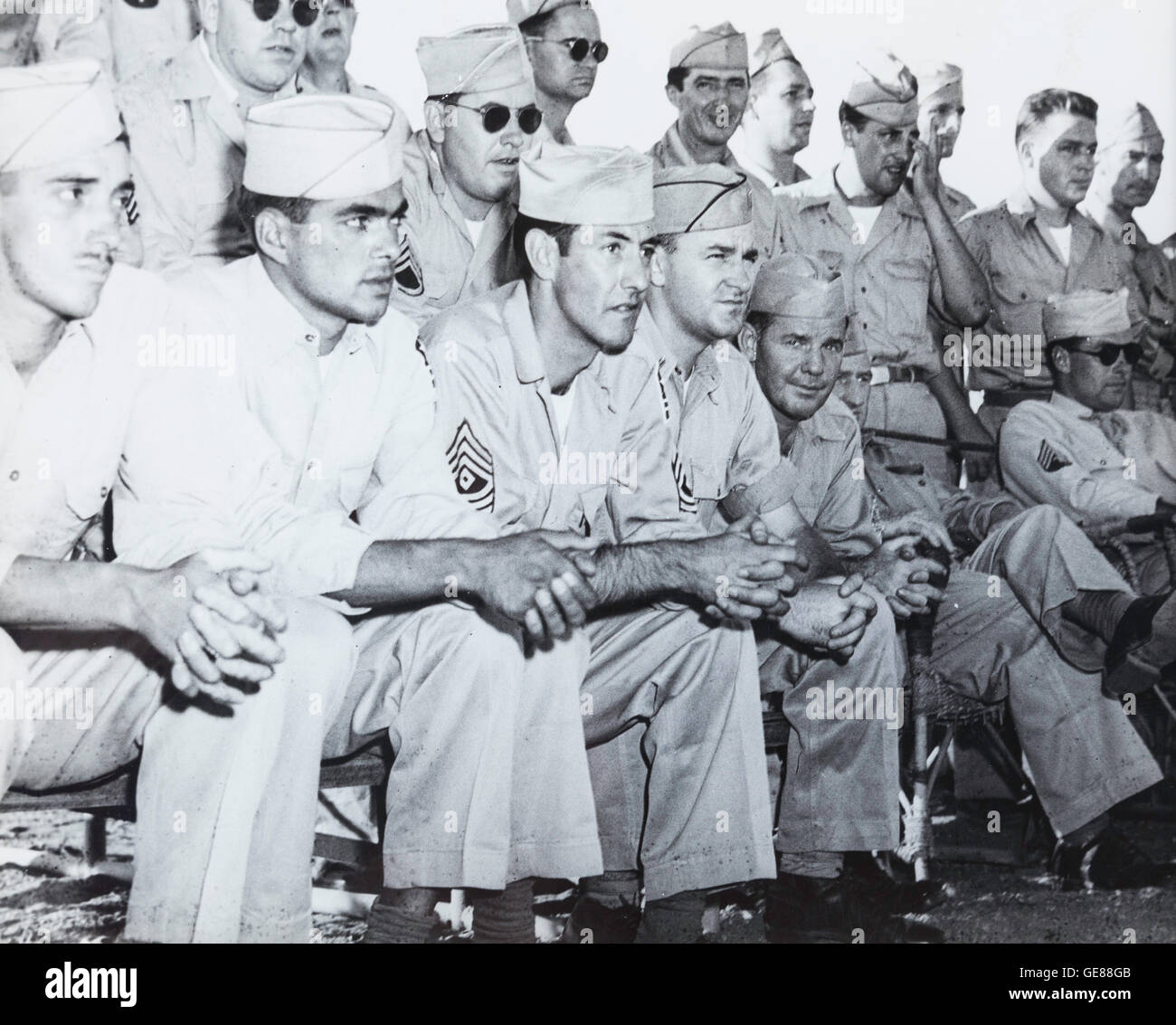 Company Commander, 1st Sgt and and Enlisted Men, Camp Huckstep, Egypt ...