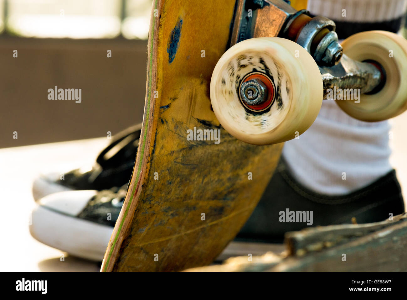 close up of skateboard urban concept Stock Photo - Alamy