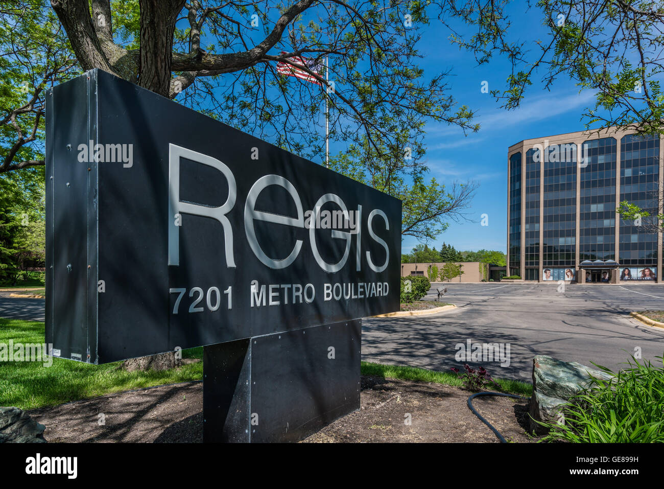 Regis Corporate Headquarters Sign Stock Photo - Alamy