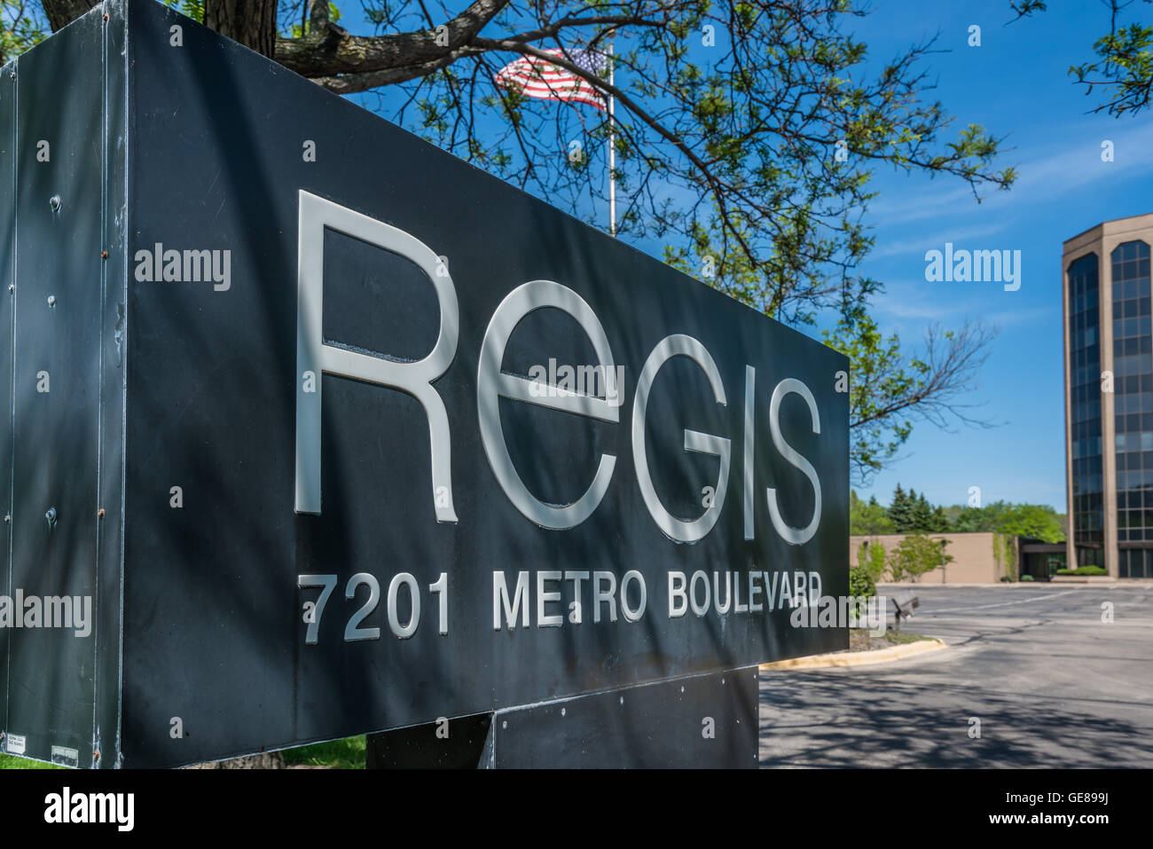 Regis Corporate Headquarters Sign Stock Photo - Alamy