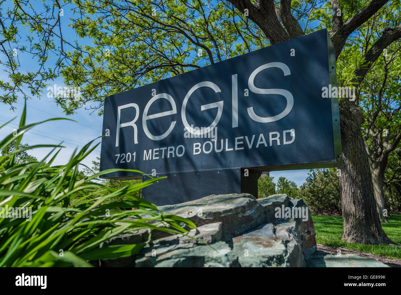 Regis Corporate Headquarters Sign Stock Photo - Alamy