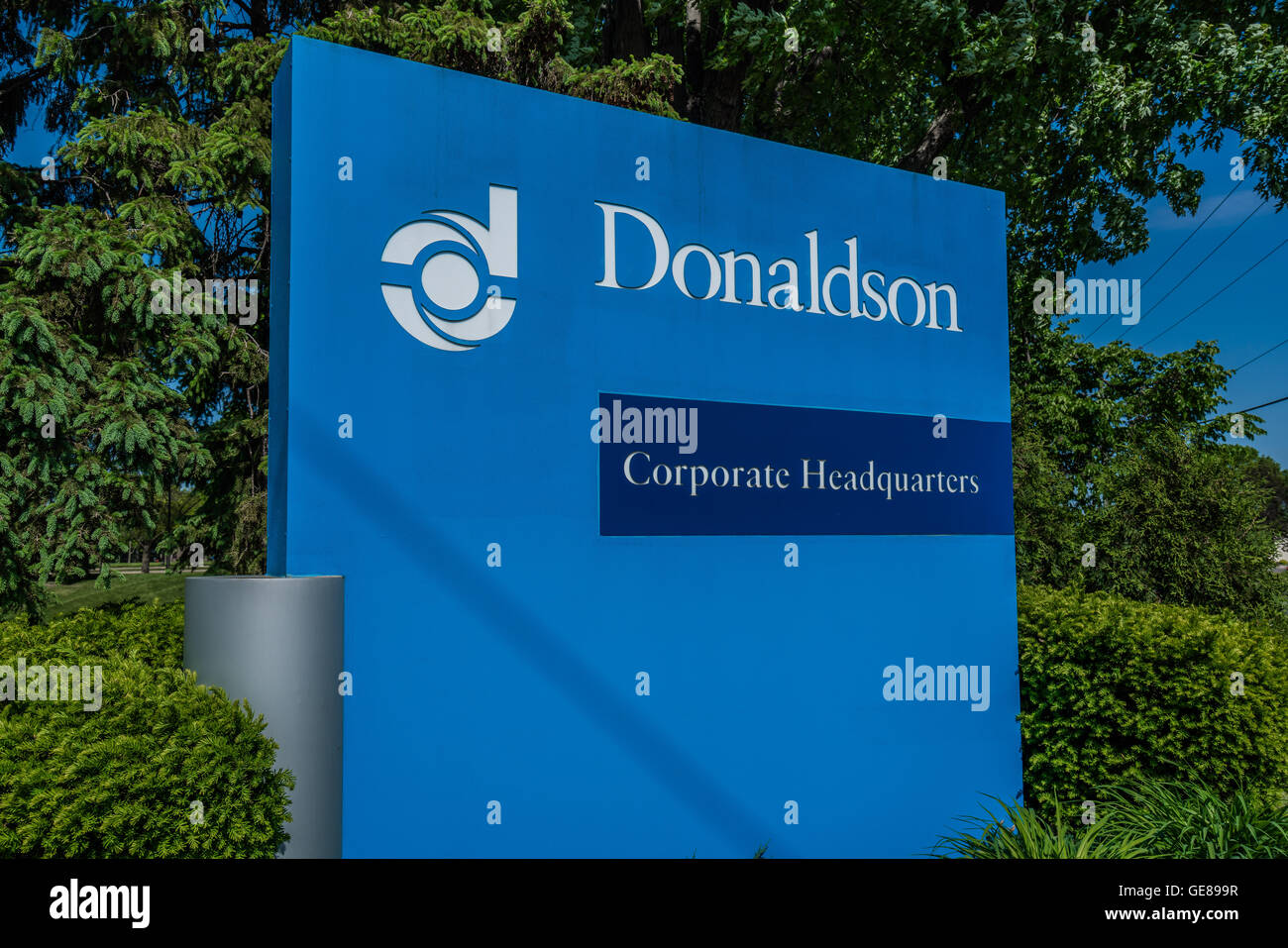 Donaldson Corporate Headquarters Sign - Bloomington, Minnesota Stock ...