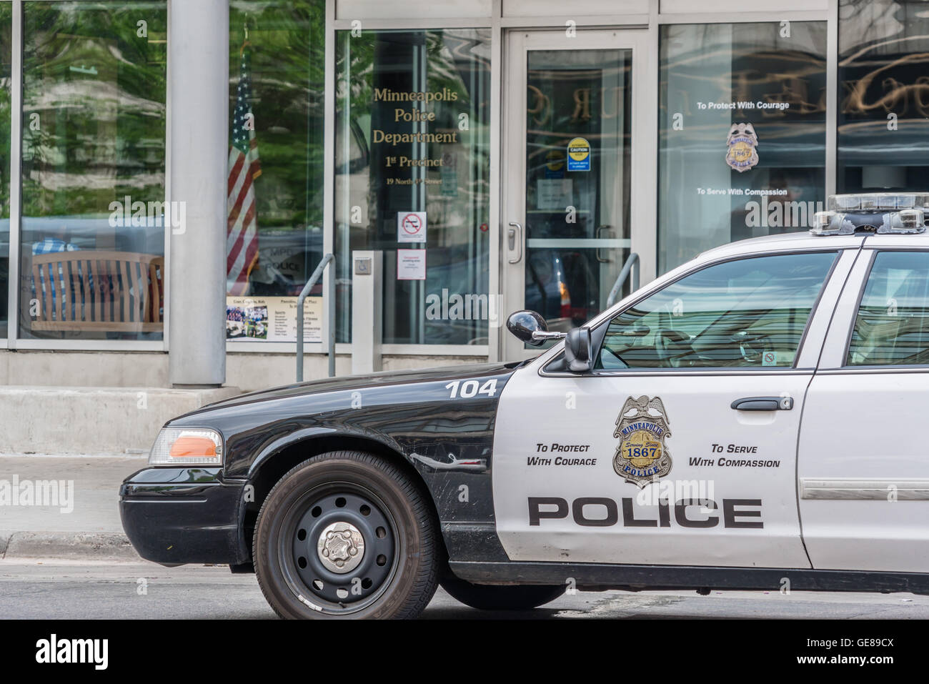 Minneapolis 1st Precinct Police Station Stock Photo - Alamy