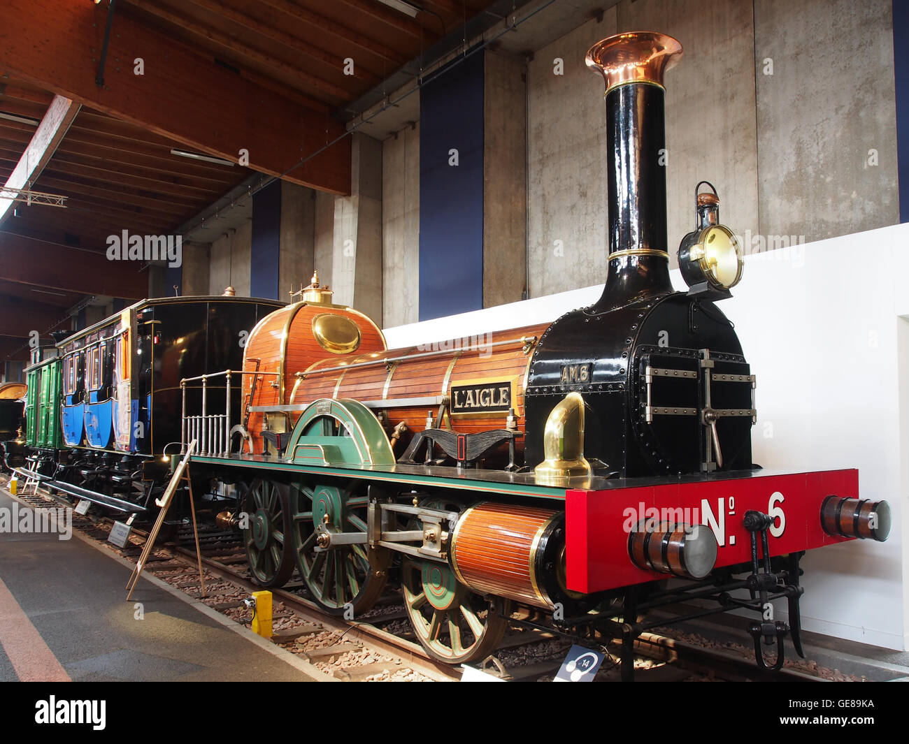 The Stephenson No.6, named 'l'Aigle', built in 1846, was a steam ...
