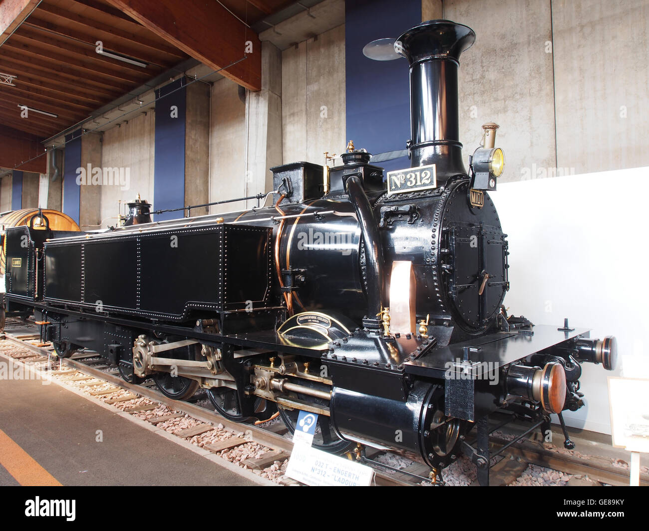 The 1856 032T-Engerth No312 is a historical steam locomotive built in ...