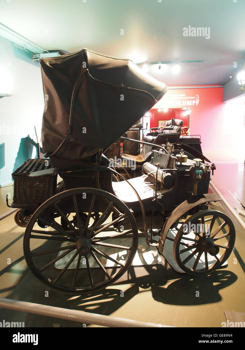 The 1891 Panhard & Levassor, with a 1.75 horsepower engine, featuring a ...