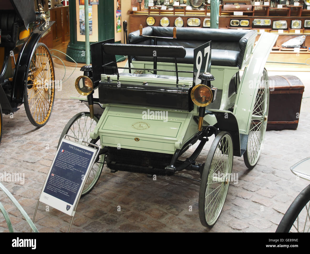 The 1893-1896 Peugeot Type 5 is one of the early motorcars from Peugeot ...