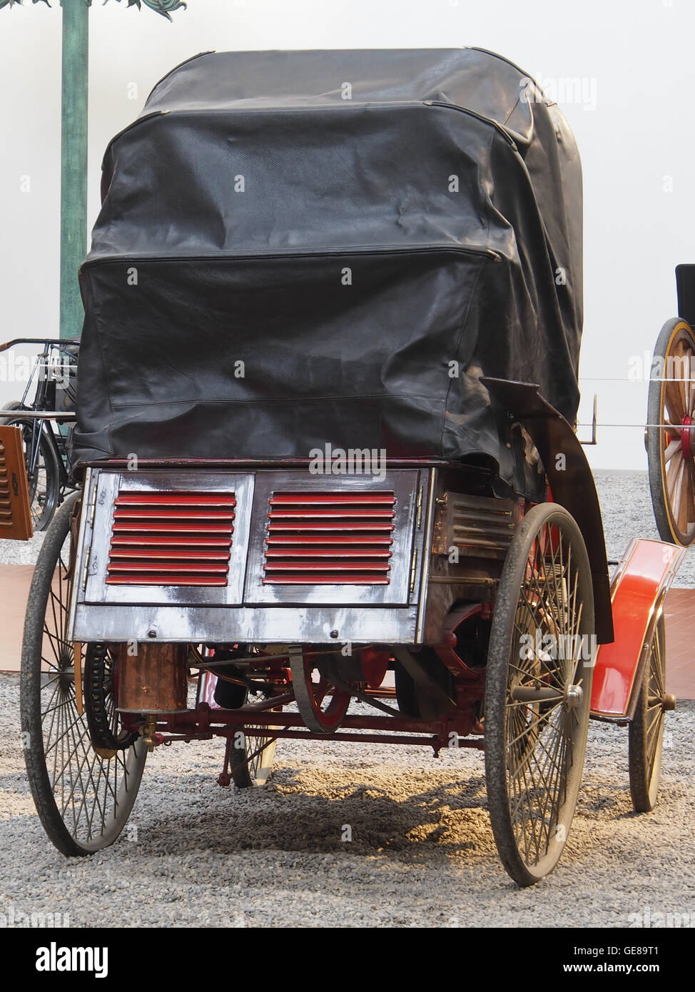 The 1896 Benz Phaeton Type Velo is an early automobile featuring a 1.5 ...