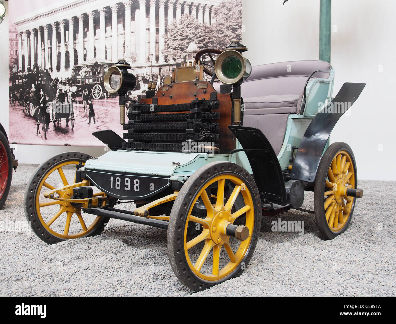 1897 Bardon Phaeton, 1898cc engine, 5cv, vintage automobile, historical ...
