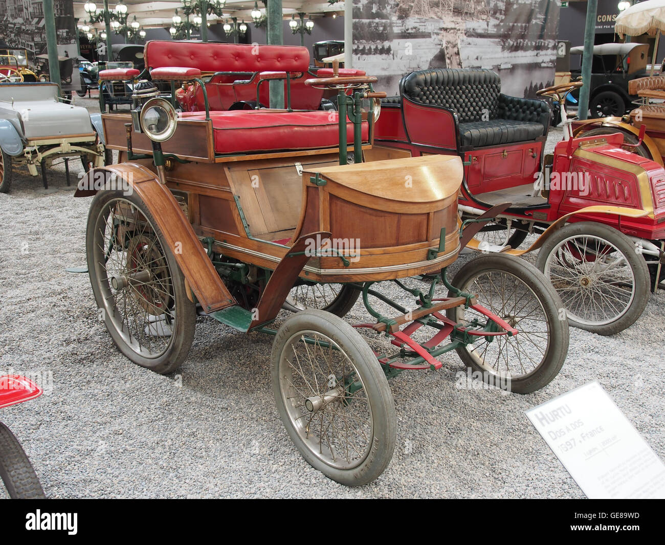 The 1897 Hurtu Dos-a-dos, an early French automobile with a 2000cc ...