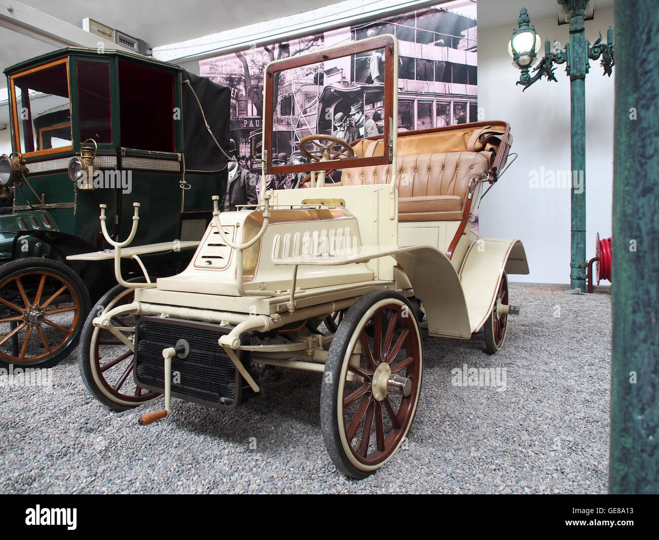 The 1905 Peugeot Quadricycle is a pioneering vehicle with a 2.5 ...