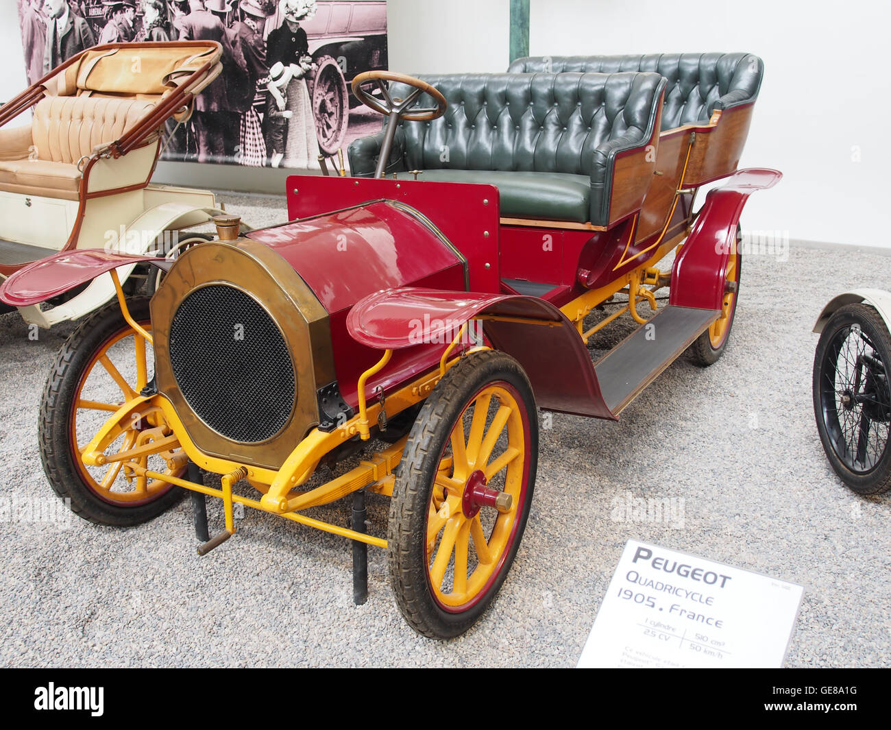 The 1907 Gladiator Double Phaeton, a vintage automobile with a 12 ...