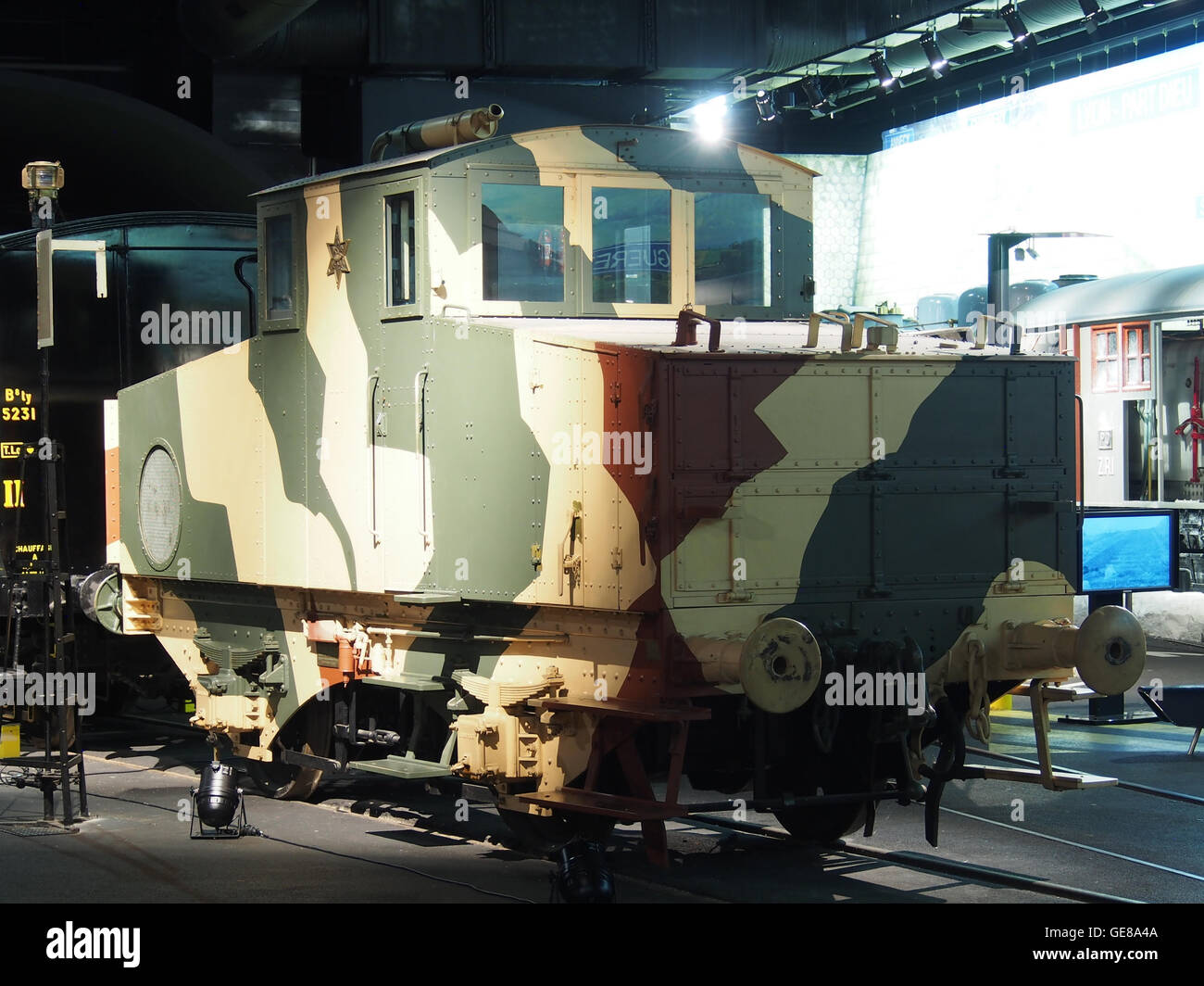 A 1916 Locotracteur ALVF Crochat, a French locomotive tractor designed ...
