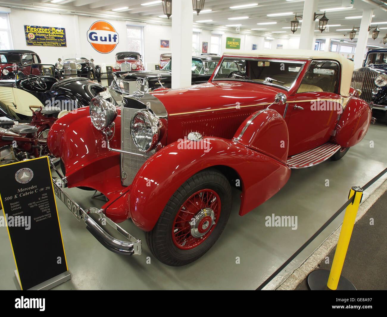 The 1935 Mercedes-Benz 500K Cabriolet C is a luxury automobile, powered ...