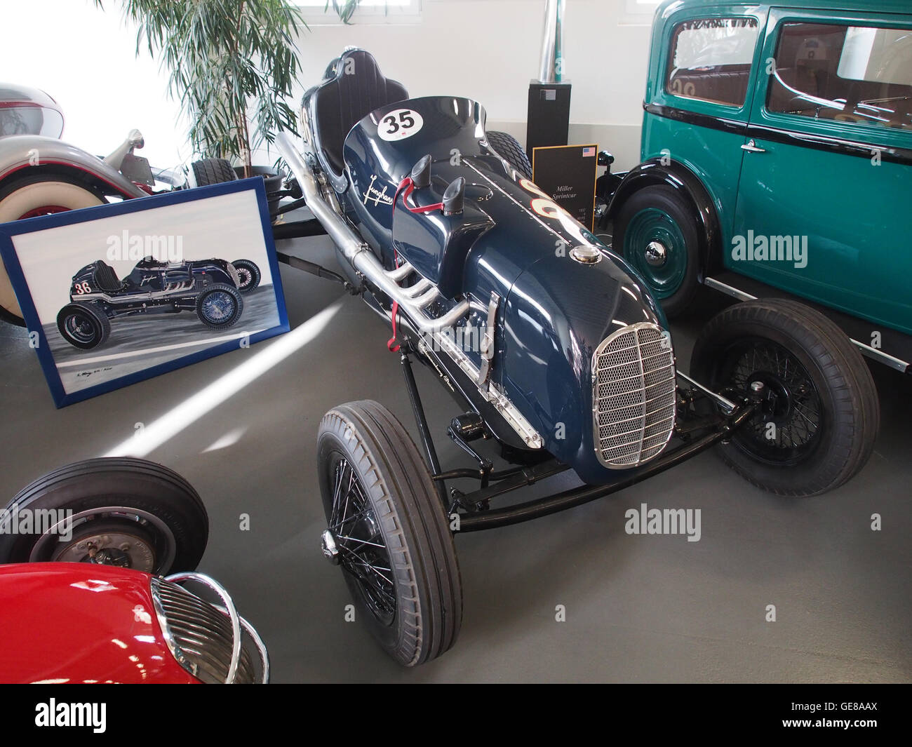 1937 Miller Sprintcar, 4cyl, 90hp, 170kmh pic2 Stock Photo - Alamy