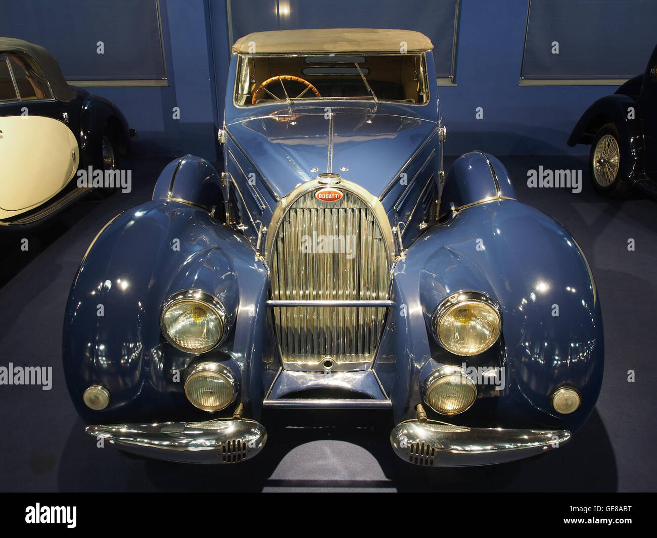 The 1939 Bugatti Type 57C Cabriolet, with its 8-cylinder engine ...