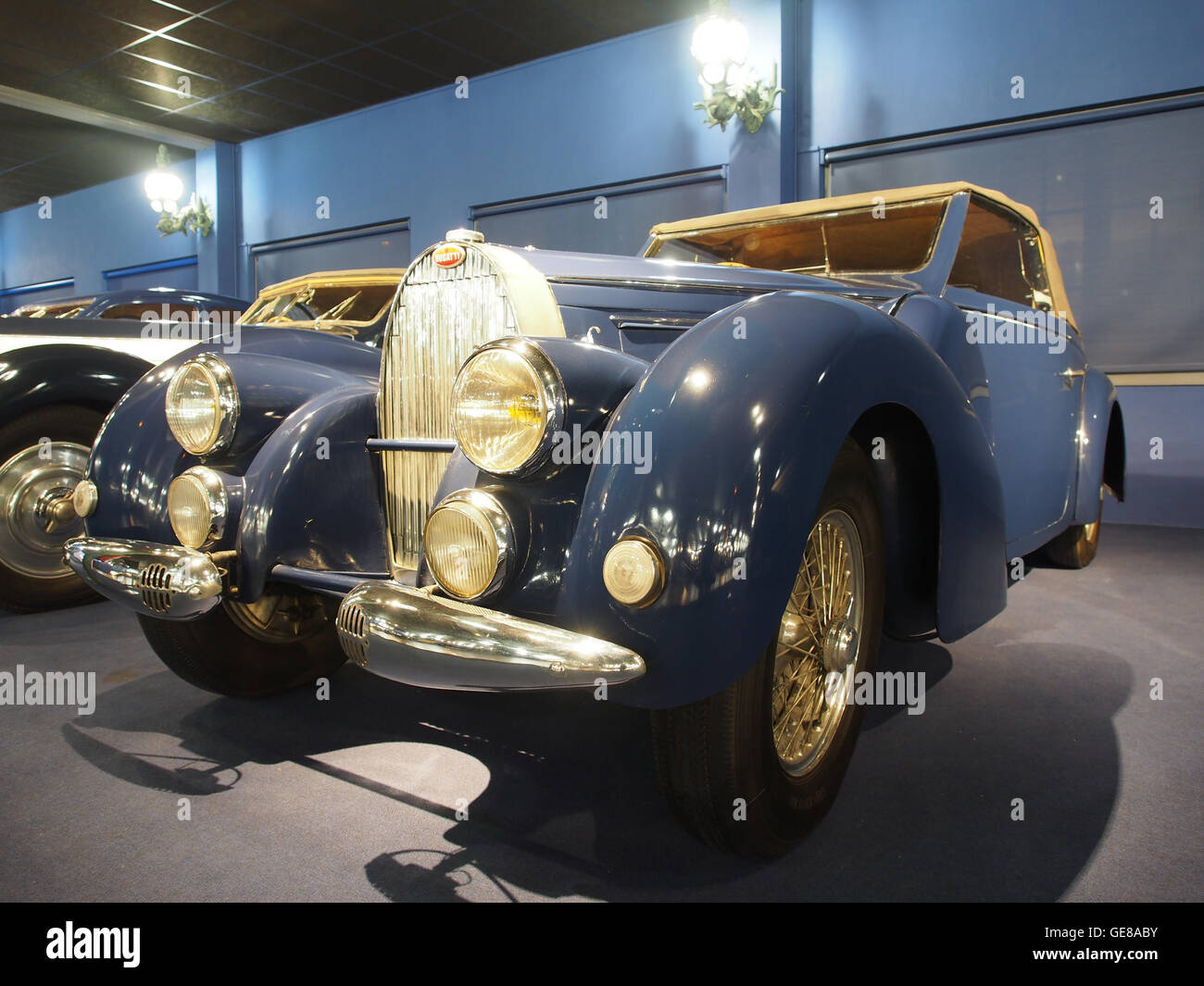 The 1939 Bugatti Cabriolet Type 57C features an 8-cylinder engine, 160 ...