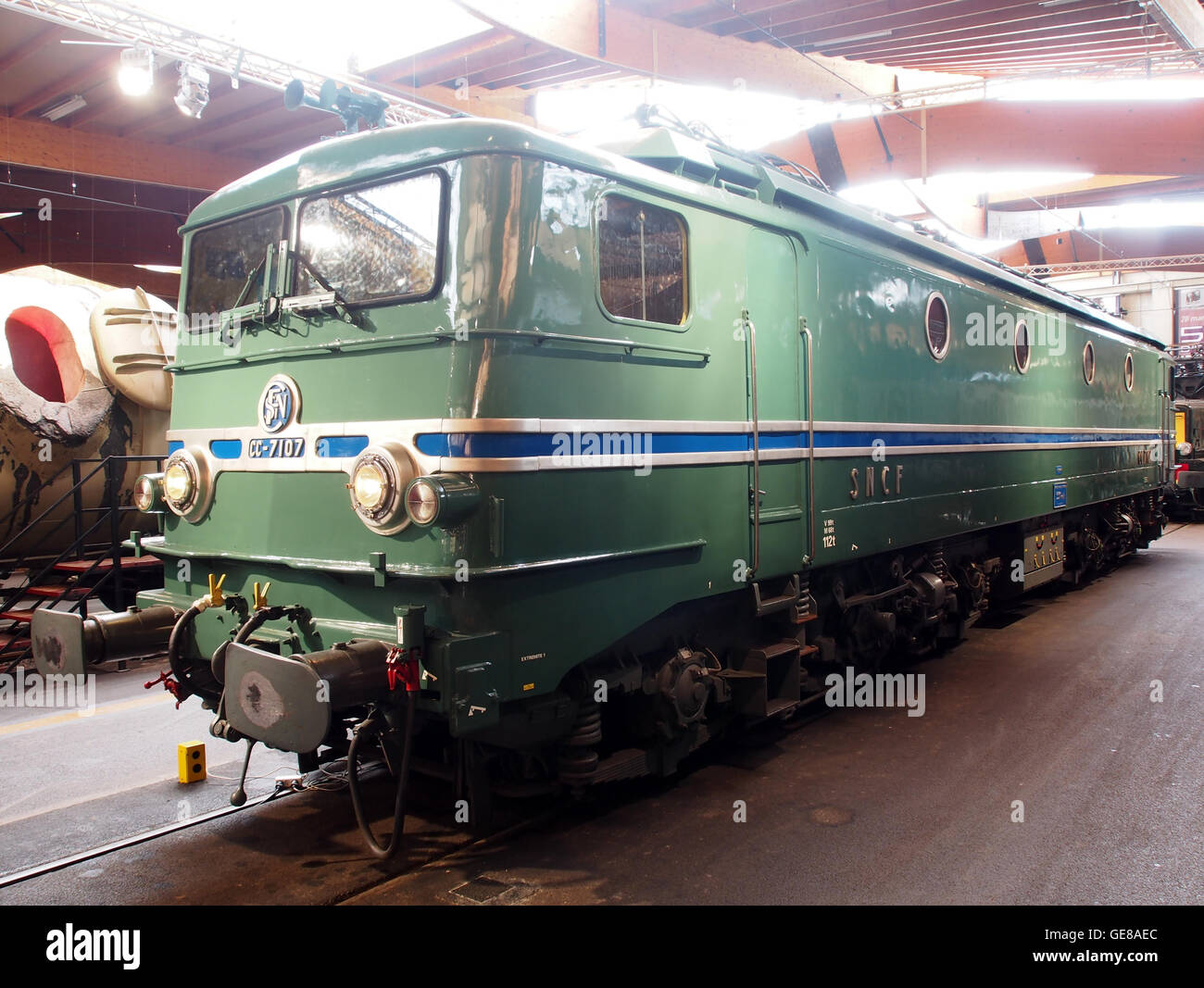 The 1953 Alsthom CC7107 is a French electric locomotive built for high ...