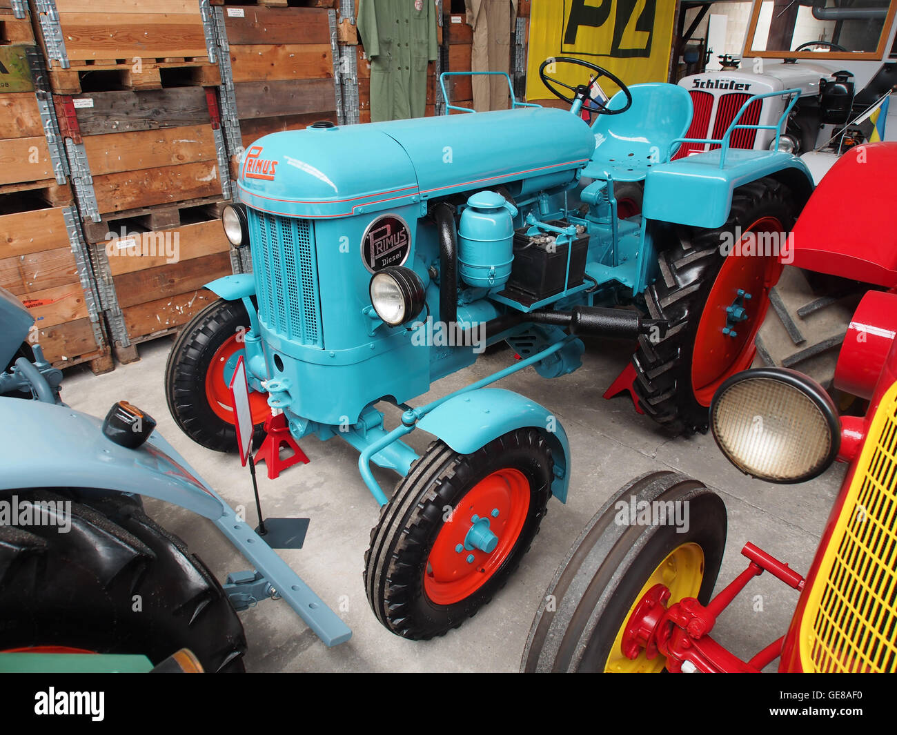 The 1954 Bautz PD120 tractor, a German-made agricultural machine ...