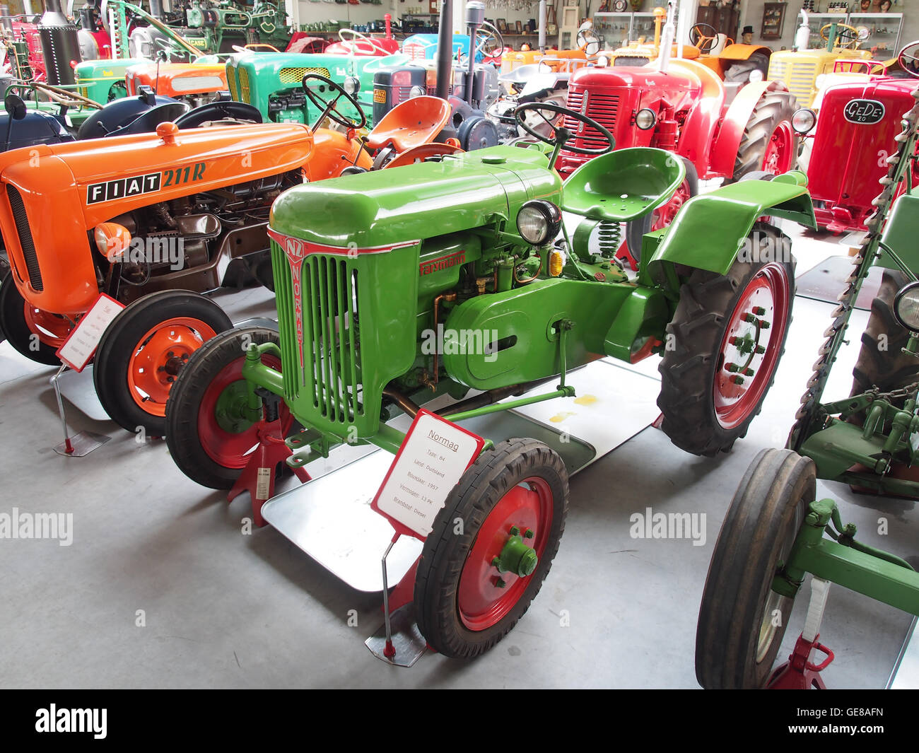 The 1957 Normag B4 tractor, powered by a 13 hp engine, represents mid ...
