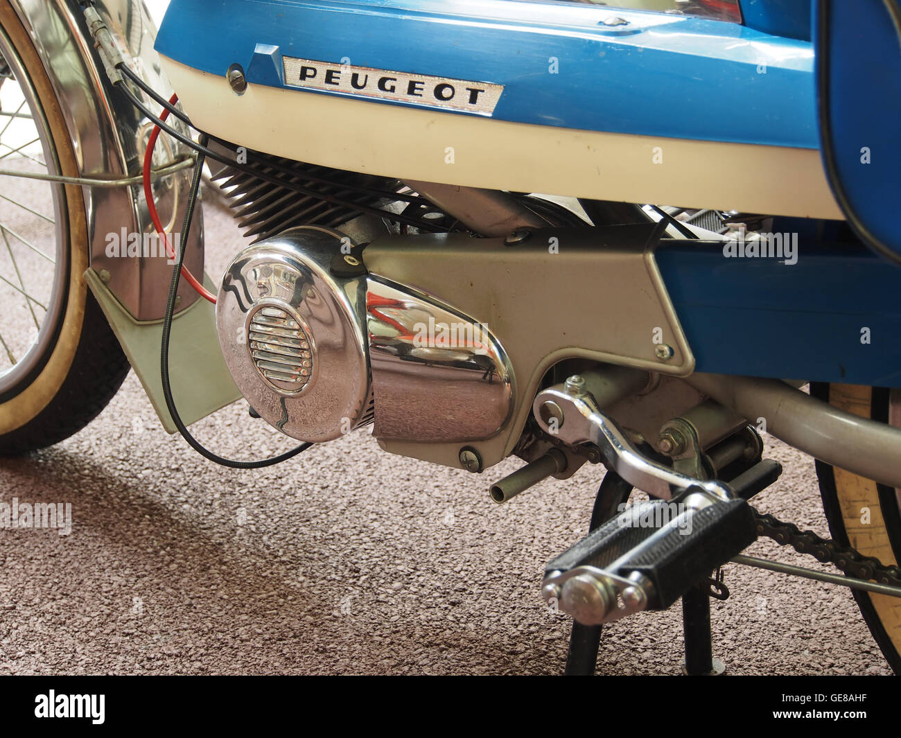 The 1973 Peugeot Cyclomoteur 104 F3, a vintage French moped known for ...