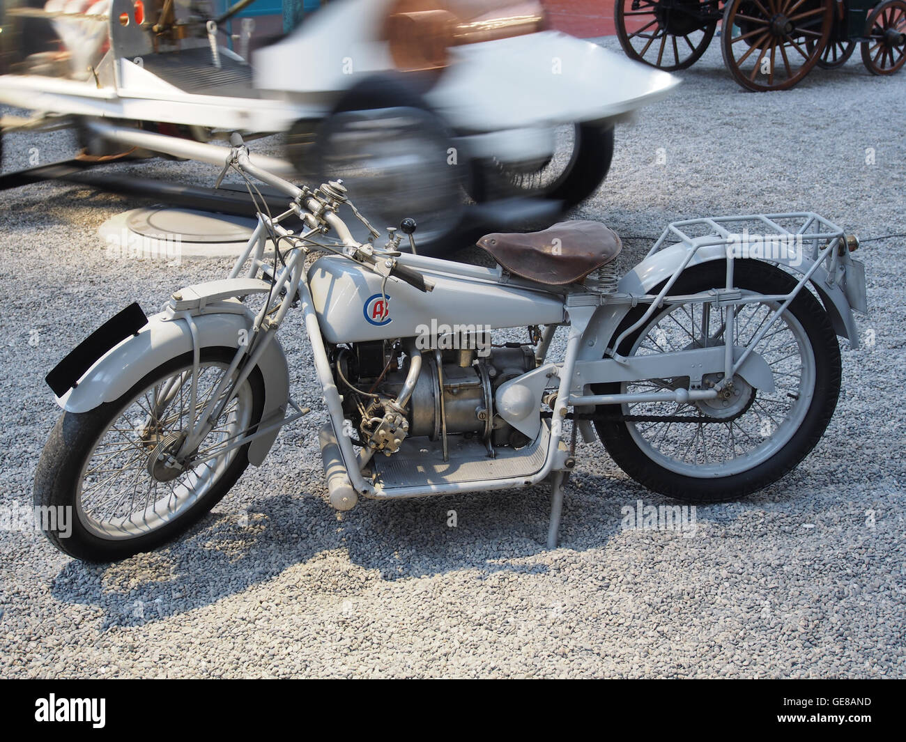 The ABC 500cc, a French motorcycle engine manufactured by Gnome & Rhone ...