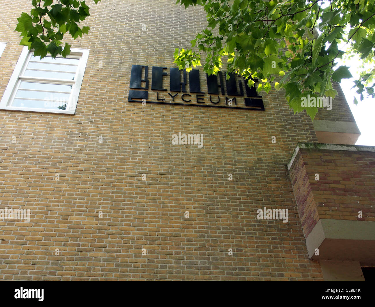 The Berlage Lyceum in Amsterdam, designed by architect H.P. Berlage, is ...