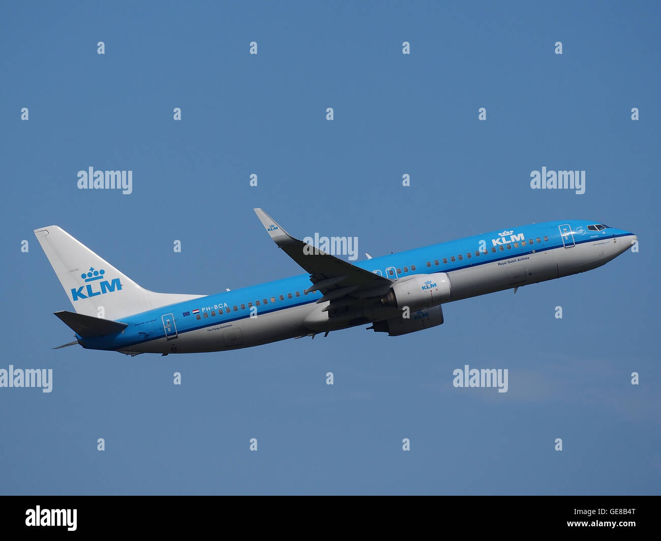 The Boeing 737-800 with the registration number PH-BCA, operated by KLM ...