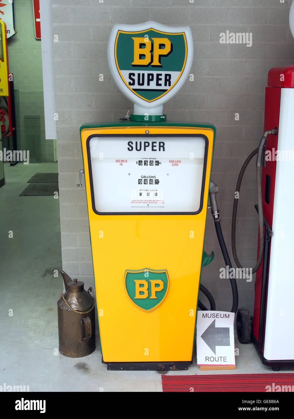This image shows a BP gasoline pump displayed at the Museum for ...