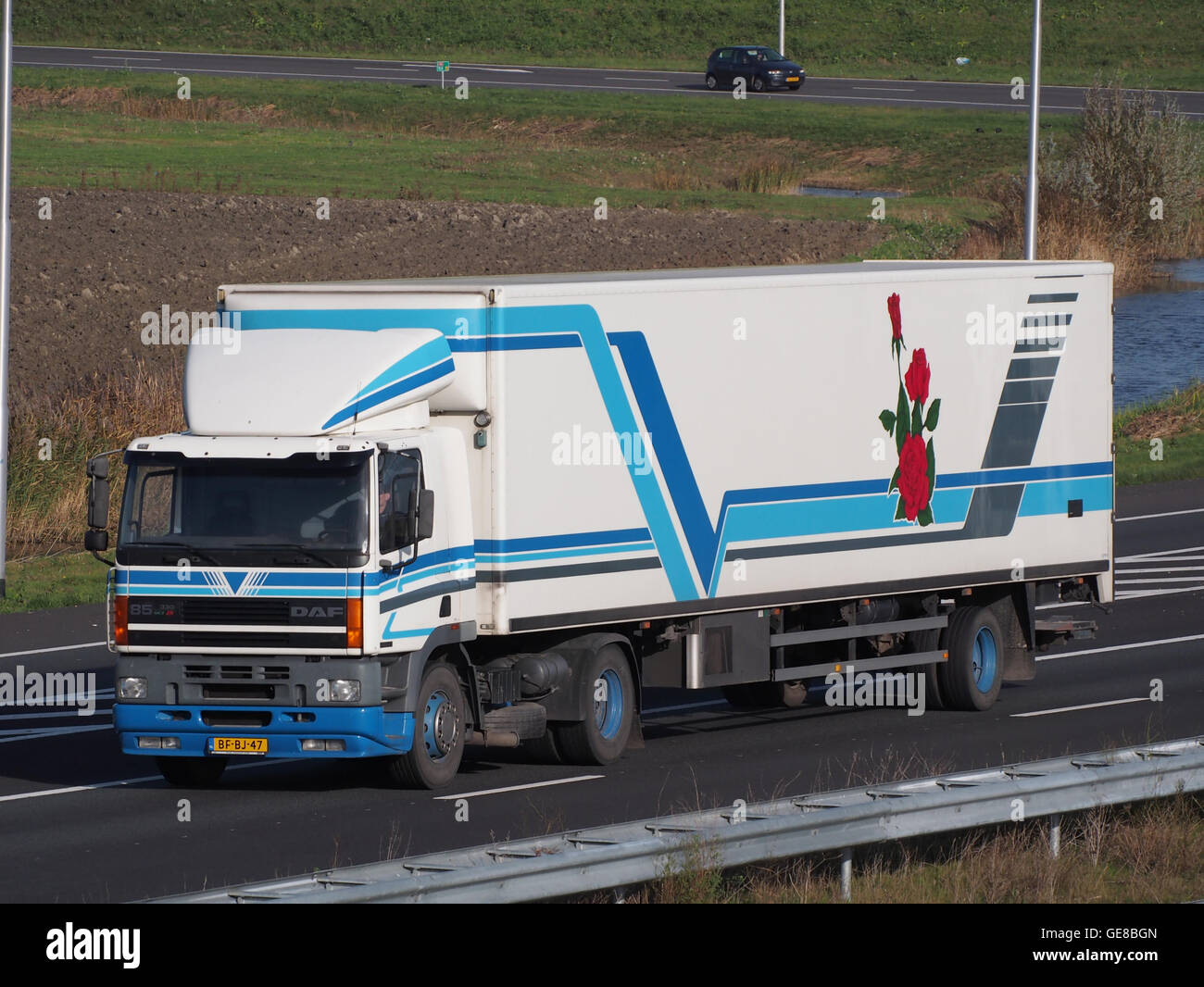 The DAF 85 330 truck is a heavy-duty vehicle designed for transporting ...