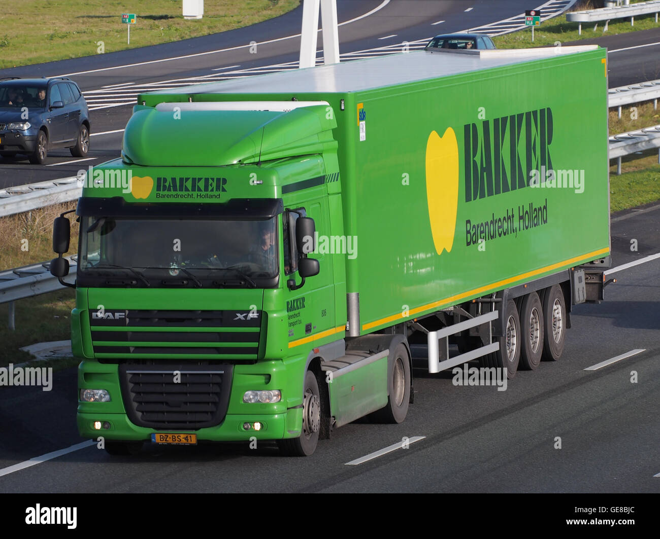 This image features a DAF XF truck from Bakker Barendrecht, based in ...