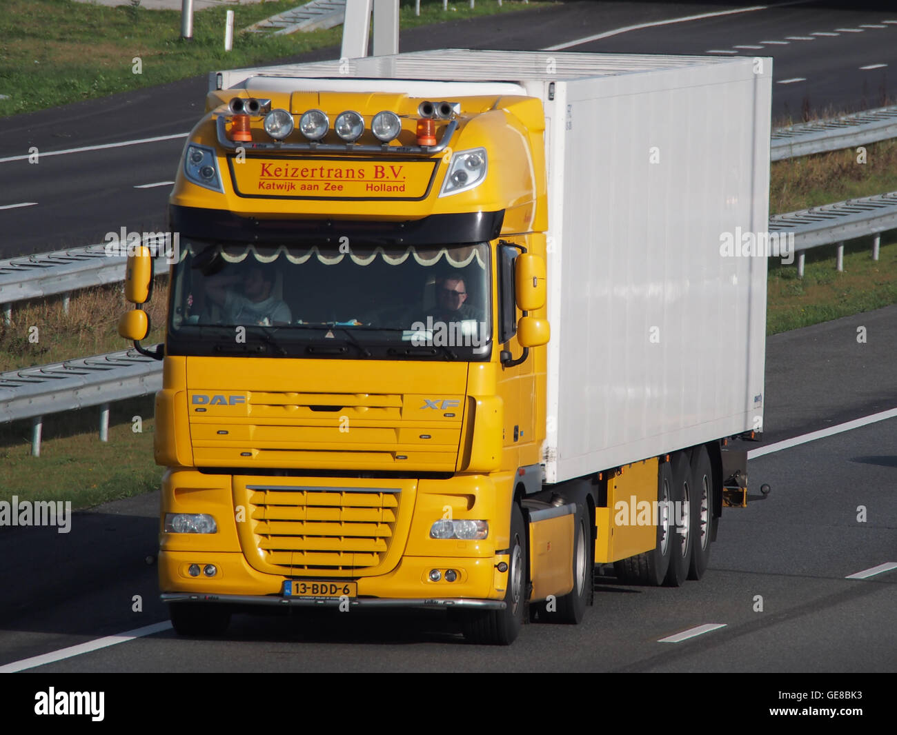 This image features the DAF XF truck operated by Keizertrans BV. The ...