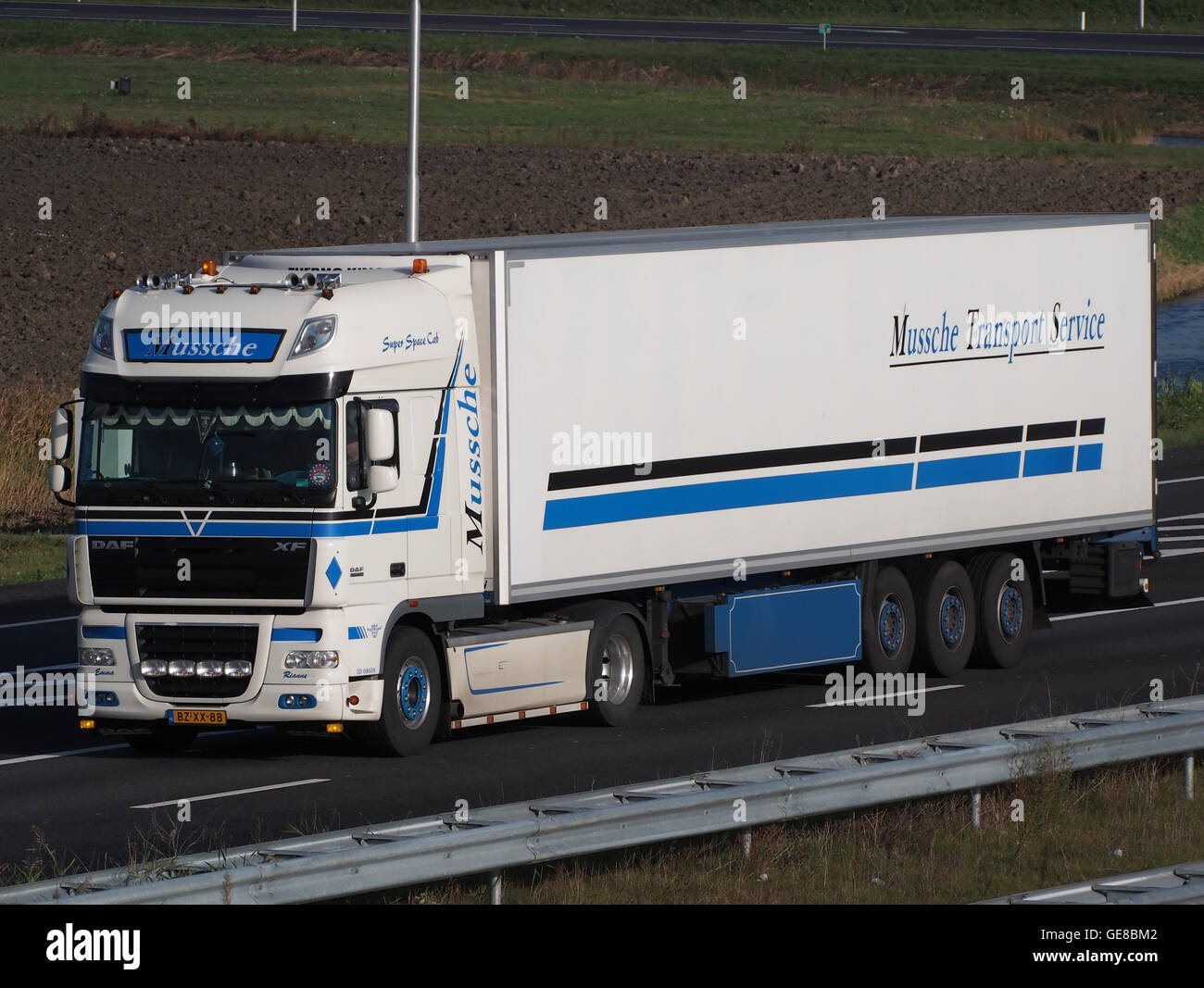 The DAF XF truck, part of Mussche Transport Service, is designed for ...