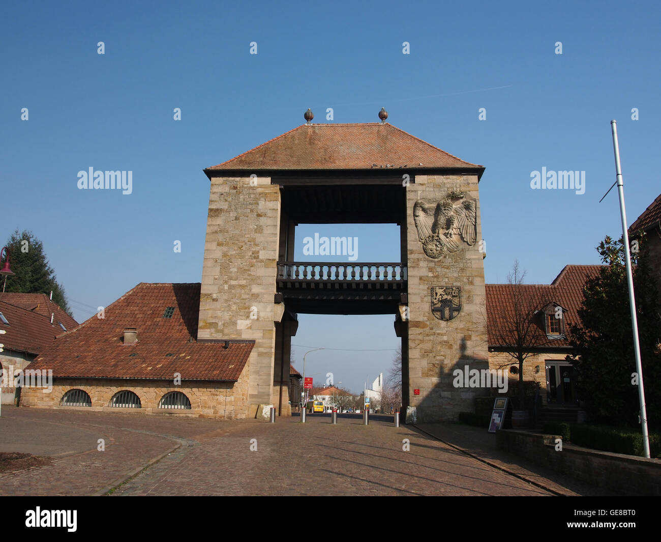 'Deutsches Weintor' is an iconic landmark in Germany's wine region of ...