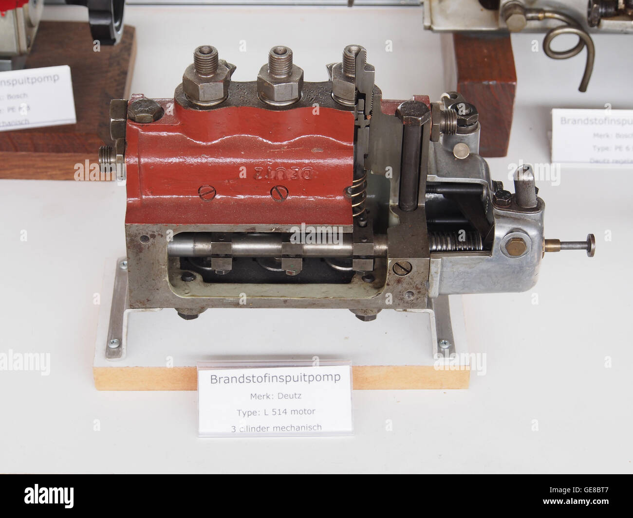 This image shows the Deutz L 514 fuel injection pump, a key component ...