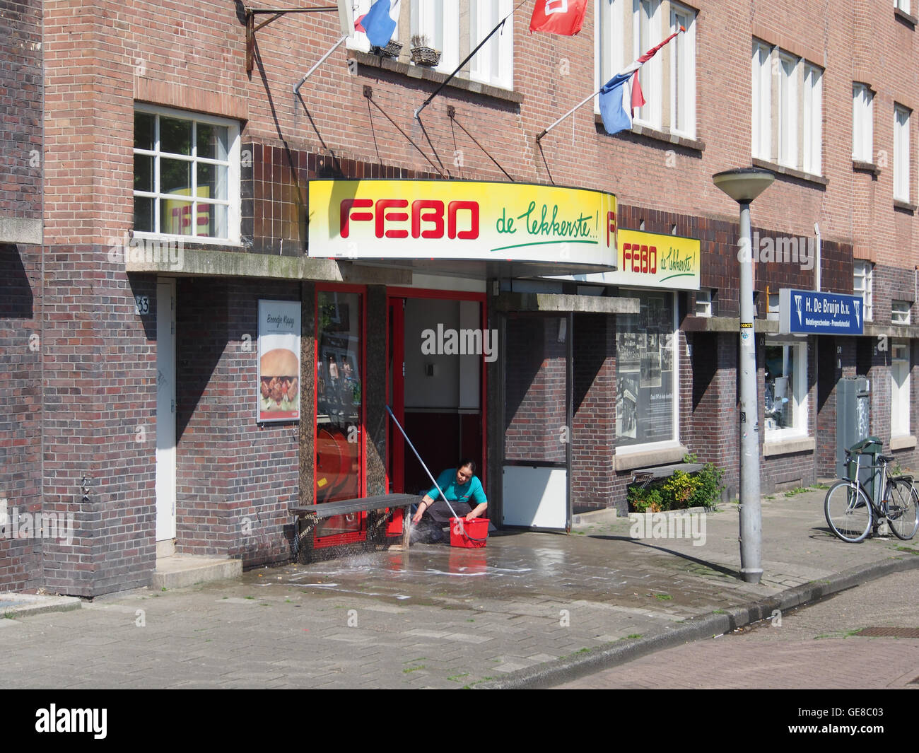 The image of FEBO at Amsteldijk 132 captures the modern-day appearance ...