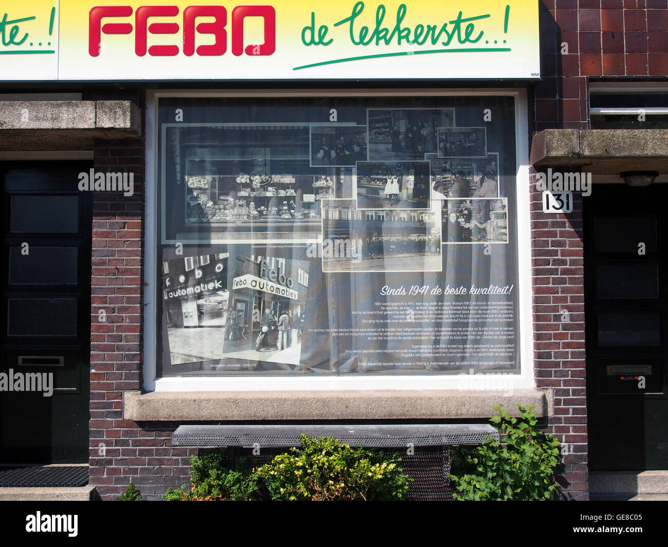 A historical photograph of FEBO at Amsteldijk 132, a well-known Dutch ...