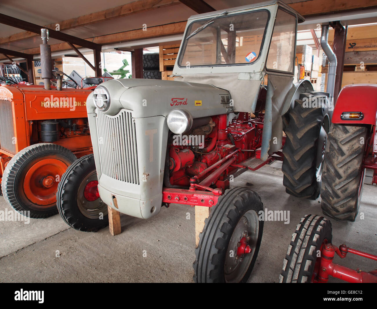 The Ford 600 tractor, displayed at the Museum voor Nostalgie en ...