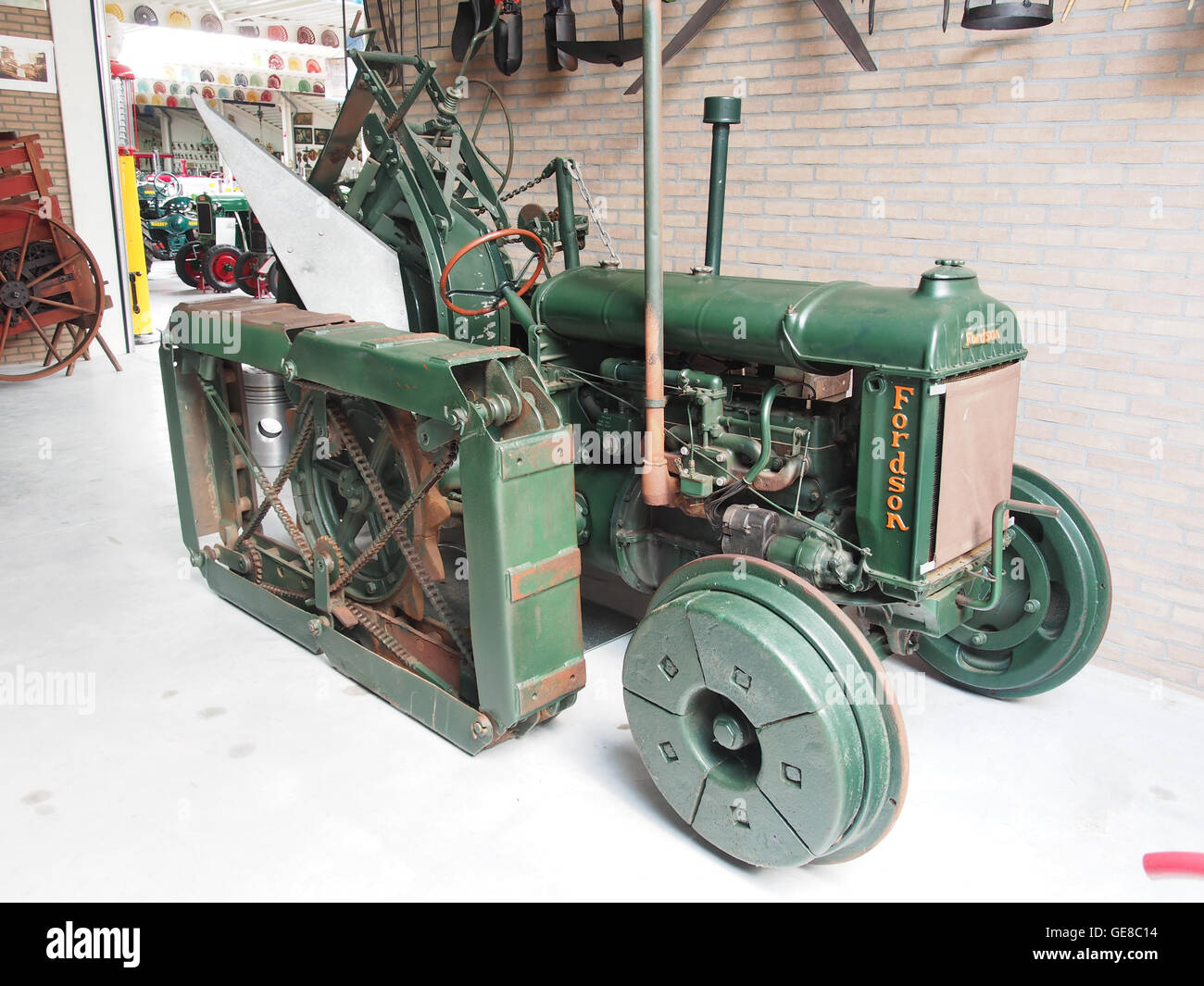 A Fordson tractor on display at the Museum voor Nostalgie en Techniek ...