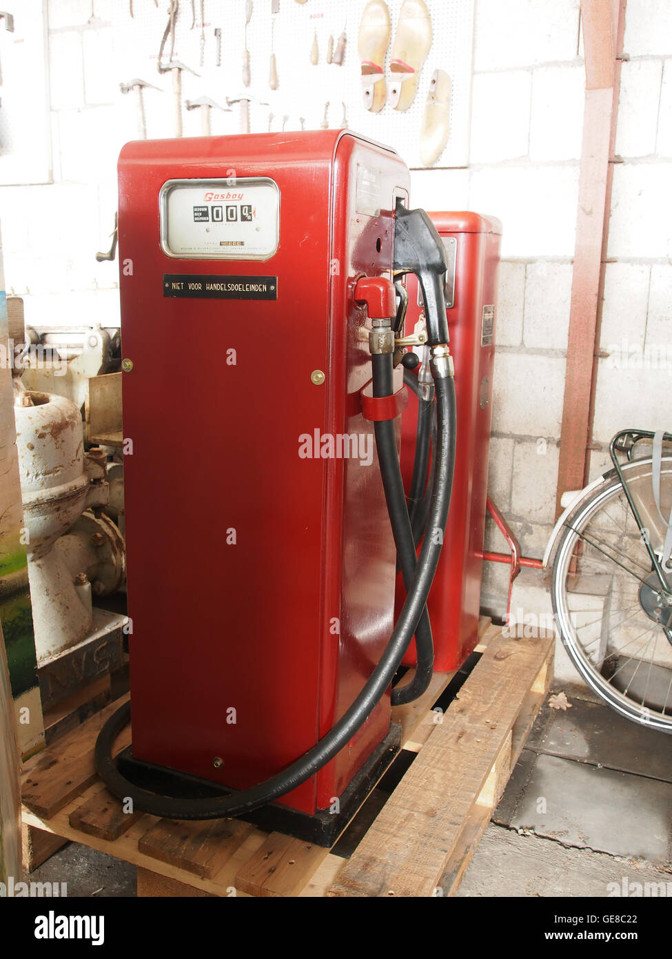This image showcases a Gasboy gasoline pump displayed at the Museum for ...