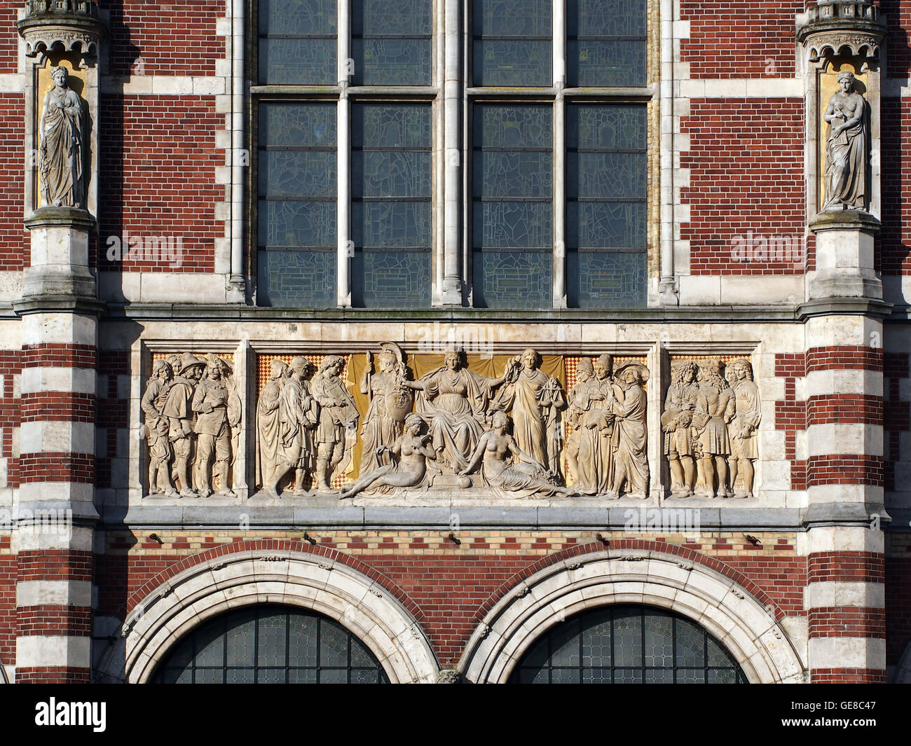 The Gevel of the Rijksmuseum in Amsterdam, an iconic feature of the ...