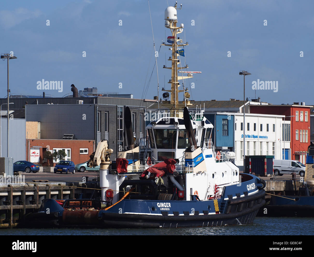 The tugboat Ginger (IMO 9507063) is pictured at the Port of Amsterdam ...