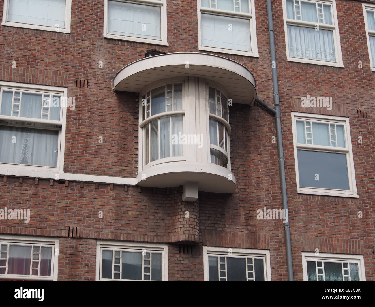 The building at Hoofdweg 245, featuring an Erker (bay window), is a ...